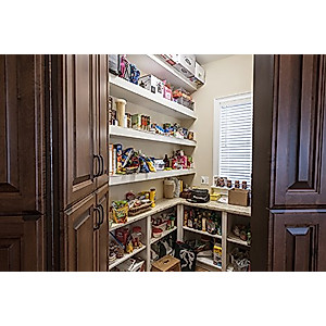 Federal Brace Designer Floating Shelf Proudly Made in America (White, 40x10x3.25)