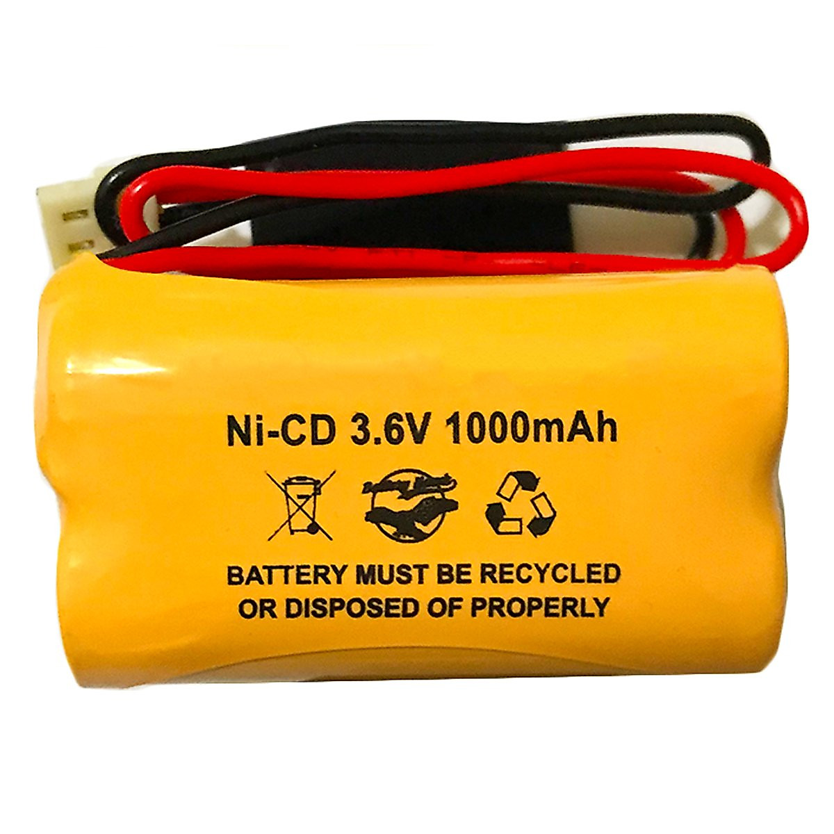 Ni-CD AA 1000mAh 3.6v Triangle 1000 mAh 3.6 Volt Fire Exit Sign Light Battery Pack Replacement