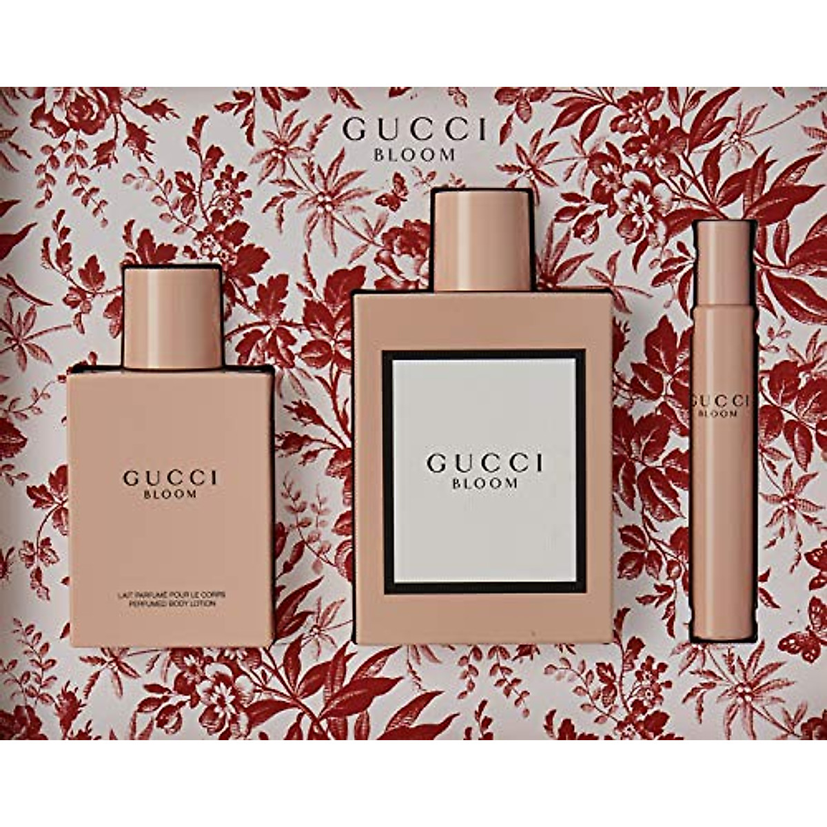 Gucci 3 Piece Bloom Eau de Parfum Spray Gift Set for Women
