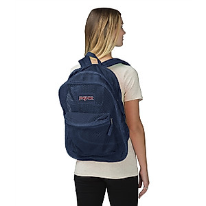 JanSport Mesh Pack - See Through Backpack Ideal for School or Beach Outtings, Navy