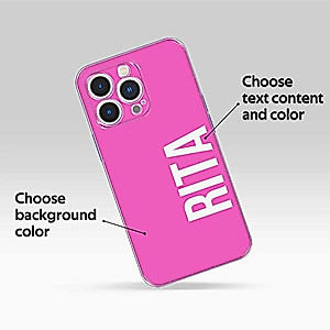 COOZEBRA Custom Personalized Phone Case Design Your Own Photo Phone Case Compatible with Apple iPhone 14 13 12 11 Pro Max Mini X XS XR 6 7 8 Plus SE (Text 1)