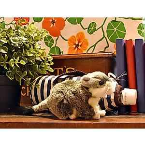 Hansa Plush 5" Grey Hamster