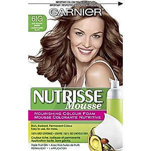 GARNIeR Nutrisse Nourishing Color Foam, Iced Golden Brown