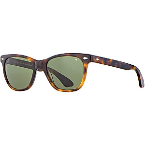 AO Saratoga Sunglasses - Tortoise - Calobar Green AOLite Nylon Lenses - Polarized - 52-19-145