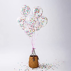 50Pcs Party Balloons Sprinkles Confetti Balloon Pack, Ice Cream Sprinkle Balloons for Birthday Party Decoration, Wedding, Baby Shower, etc.