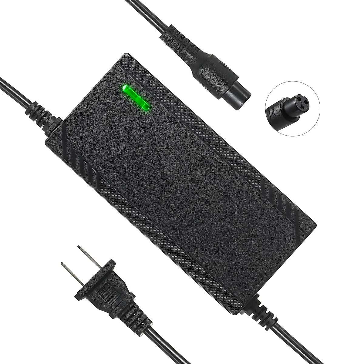 42v 2a Scooter Battery Charger 3 Prong Fast Smart for 36V Electric Device Lithium Battery(Airline Head) Universal Charger Electric Scooter Battery Charger