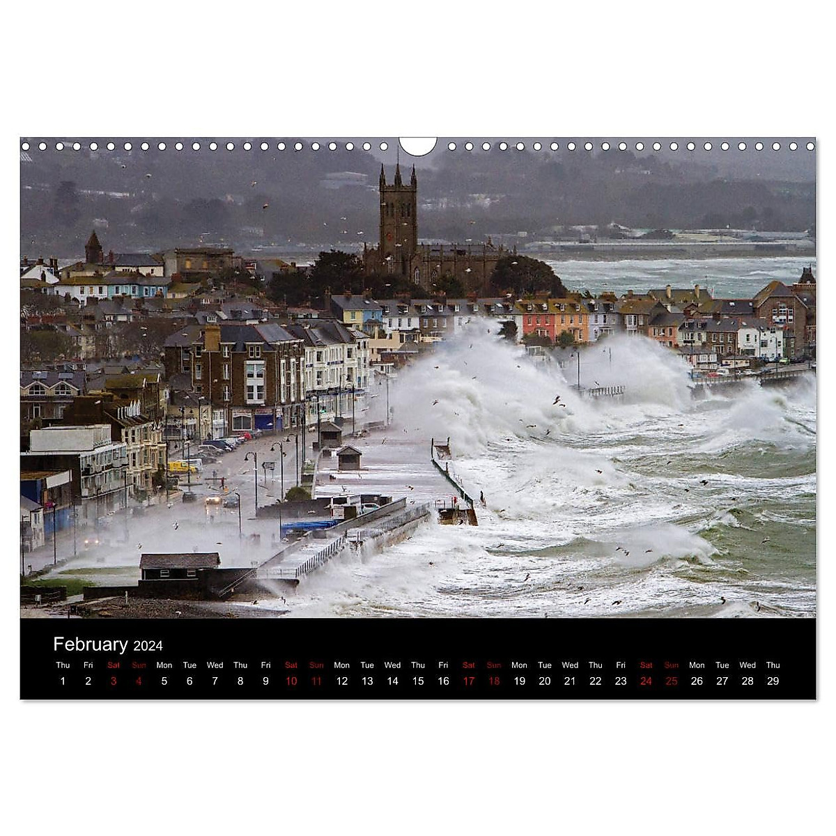 Cornish Surf and Storms (Wall Calendar 2024 DIN A3 Landscape), CALVENDO 12 Month Wall Calendar