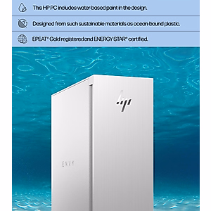 HP 2023 Envy Gaming Full Size Tower Desktop Computer, 12th Gen Intel 16-Core i9-12900 up to 5.1GHz, GeForce RTX 3070 8GB GDDR6, 32GB DDR4 RAM, 1TB PCIe SSD, WiFi 6, Bluetooth, Windows 11, BROAG Cable