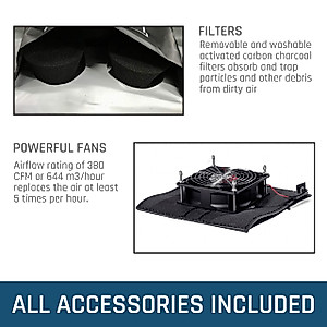 IN THE GARAGE Outdoor Car Cover - Inflatable Car Cover Outdoor, PROTECTS from HAIL - Outdoor Car Bubble, Inflatable Garage - Car Capsule - Car Cocoon, Car Bubble Storage - Car Shield - 16' / 4.9m