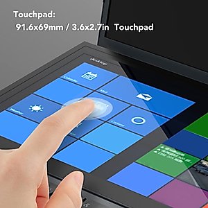 Focket 16in and 14in Dual Screen Laptop with Touch Display, Laptop for Win11 for Intel for Core I7 Processor, Total Cores 6 Total Threads 12, 8G RAM 64G ROM Solid State, 13600mAh