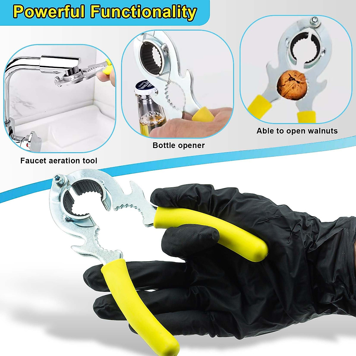 Datrenm Faucet Aerator Removal wrench, Faucet Bubbler wrench, Faucet Aerator Tool, Aerator wrench, Installing Faucet Tool for Kitchen Sink Bathroom Aerator, Faucet Replacement Part Repair Spanner Tool