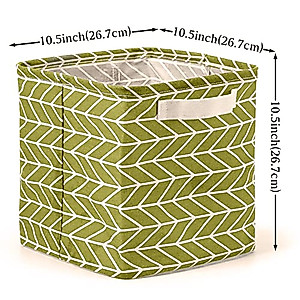 EZOWare Bundle Kit 6 Pcs Foldable Storage Bin Cubes + 2 Pcs EZOWare 24 Large Pockets Over The Door Hanging Organizer for Bathroom Toys Nursery Kids Toddlers Home