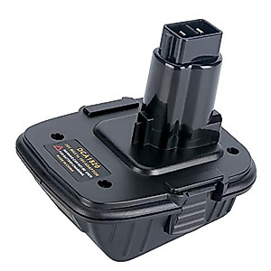Epowon Battery Adapter Replace for Dewalt DCA1820 18V Tool, Convert Dewalt 20V Li-ion Battery DCB205 for Dewalt 18V NI-Cd&Ni-mh Battery Tools