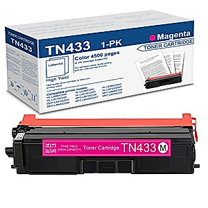 1 PK Magenta Compatible TN433 Toner Cartridge Replacement for Brother HL-L8260CDW L8360CDWT L9310CDWT L8360CDW DCP-L8410CDW MFC-L8900CDW L9570CDWT L8690CDW L9570CDW Printer-by COBATONER