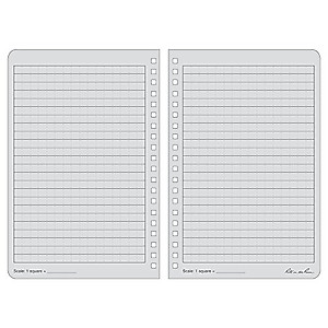 Rite In The Rain All-Weather Side-Spiral Notebook, 4 5/8" x 7", Black Cover, Universal Pattern (No. 773)