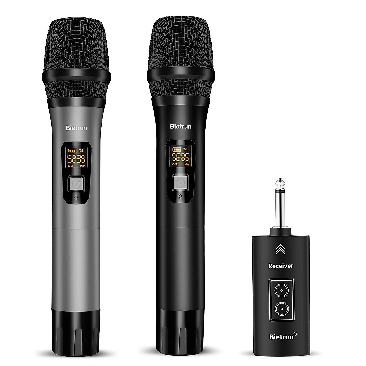 Bietrun Wireless Microphone Portable Storage Case, for Bietrun WXM02 WXM04 WXM19 WXM21, Dual Mic Bag with EVA Hard Shell Exterior, Case Only, for Travel Outing Handheld