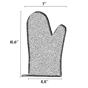 Set of Two Oven Mitts | Heat Resistant Cotton Kitchen Pot Holder [Decorative Kitchen Oven Mitt] Oven Glove | Kitchen Mitts (Dotted Blue)