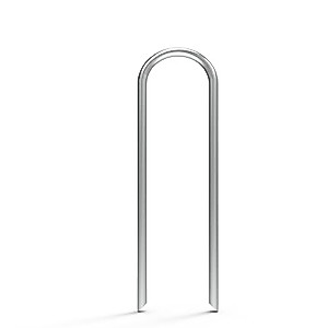 MySit 24 Pack 6 Inch Garden Stakes Heavy Duty 11 Gauge Galvanized Yard Staples U Pegs Fences Drip Irrigation Securing Stakes Loop Stake for Anchoring Lawn Drippers Soaker Hose