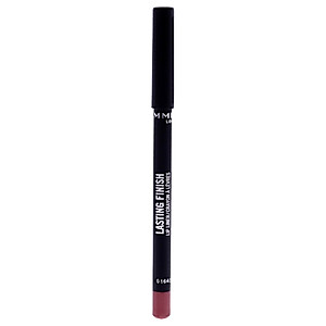 Rimmel Lasting Finish 8HR Soft Lip Liner Pencil - Vibrant, Blendable Formula to Lock Lipstick in Place for 8 Hours - 195 Sunset Pink, .04oz