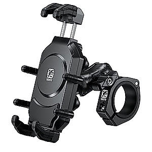 BRCOVAN UTV Phone Mount with Vibration Dampener & High-Speed Secure Lock, Anti-Theft UTV Roll Bar Cellphone Holder Fit Roll Cage Diameter 1.5'' 1.65'' 1.75'' 1.85'' 2'', for 5.4''-7.2'' Smartphones