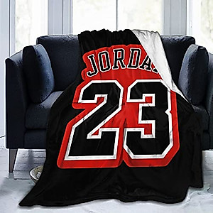 Basketball Number 23 Jordan Flannel Abstract Throw Blanket, Super Soft Fleece Decorative Blanket, Sofa Bed Microfiber Blanket