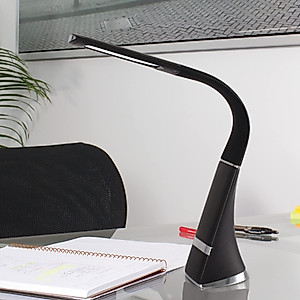 OttLite Recharge LED Desk Lamp with ClearSun LED Technology - Portable, Dimmable & Flexible Gooseneck - Travel-Friendly Task Lamp with Rechargeable Battery - for Home, Reading, Office & College Dorms