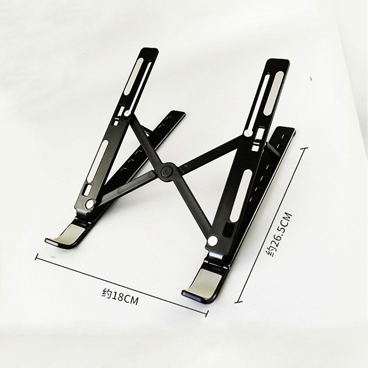 Laptop Stand, Laptop Stand Cooling Pad for Desk, Stable Laptop Stand/Riser ABS Material Laptop Stand for Tablet Computer, for Mac,Lenovo,10-17 Laptop, Large, Black