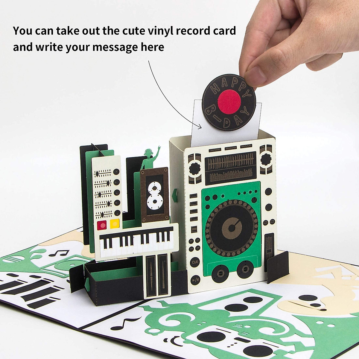 Ribbli 40th Birthday Party Handmade 3D Pop Up Card,Greeting Card,Happy Birthday Card,40 Birthday card,with Envelope