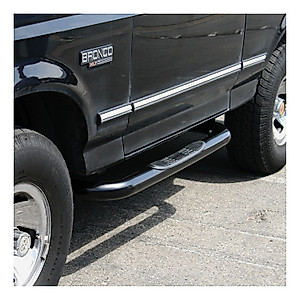 ARIES 203001 3-Inch Round Black Steel Nerf Bars, No-Drill, Select Ford Bronco, F-150