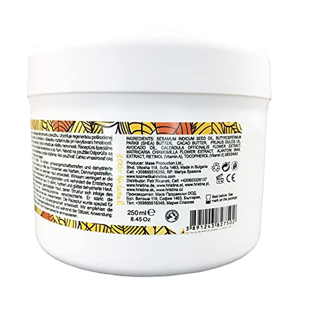 Stretch Mark Remover Cream | Firming, Hydrating, Tightening, Improves Skin Elasticity | Deep Moisturizing Post-Pregnancy Body cream for stretch marks | Naturally-Sourced Extracts and Oils Formula