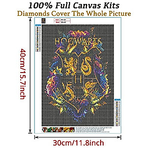 CHANGBAISHAN 5D Diamond Painting Kits for Adults and Kids - Full Drill Diamond Painting 12 x 16 in - Crystal Rhinestone Diamond Art Kits for Adults and Kids - Home Wall Decor