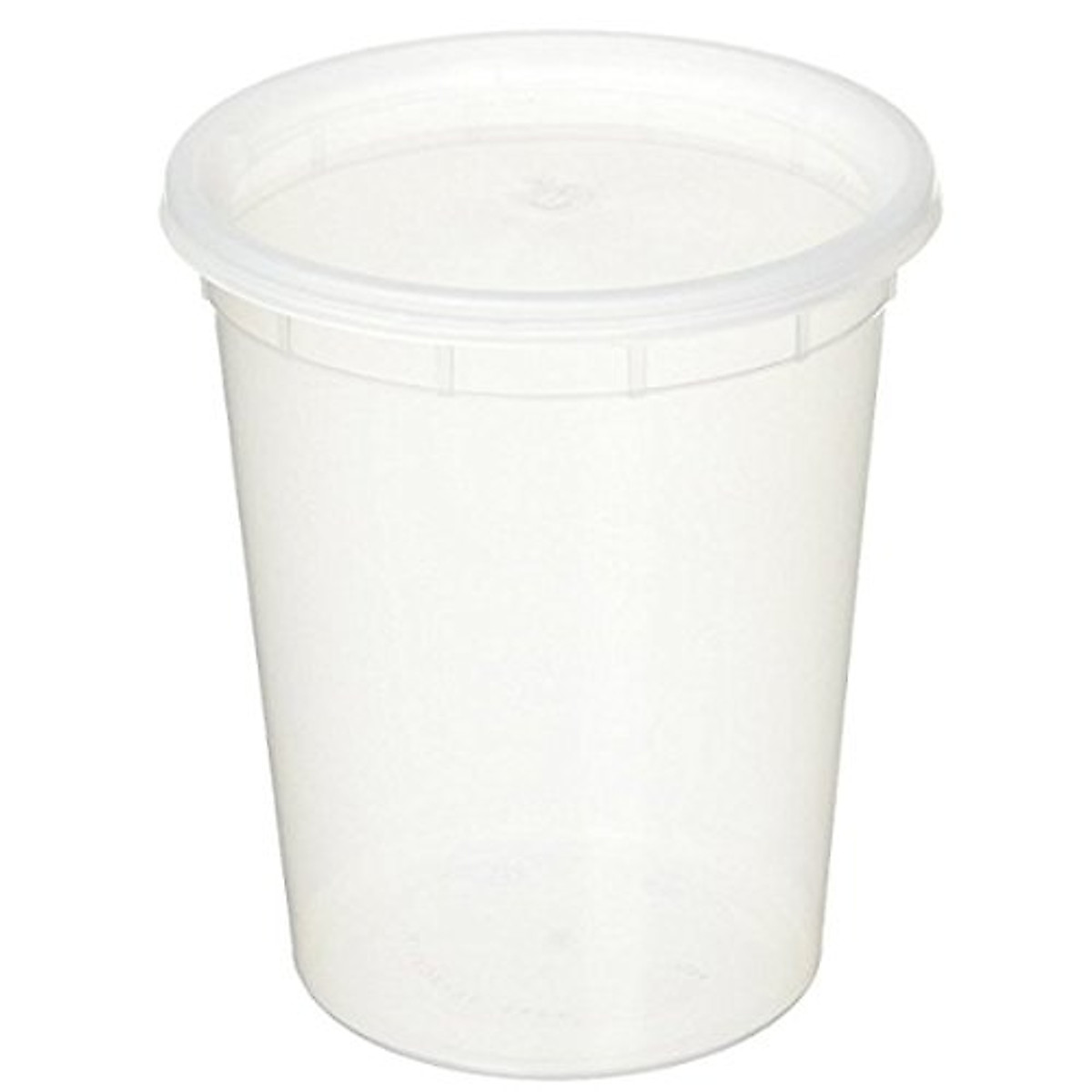 32oz plastic soup/Food container with lids (240 Pack)
