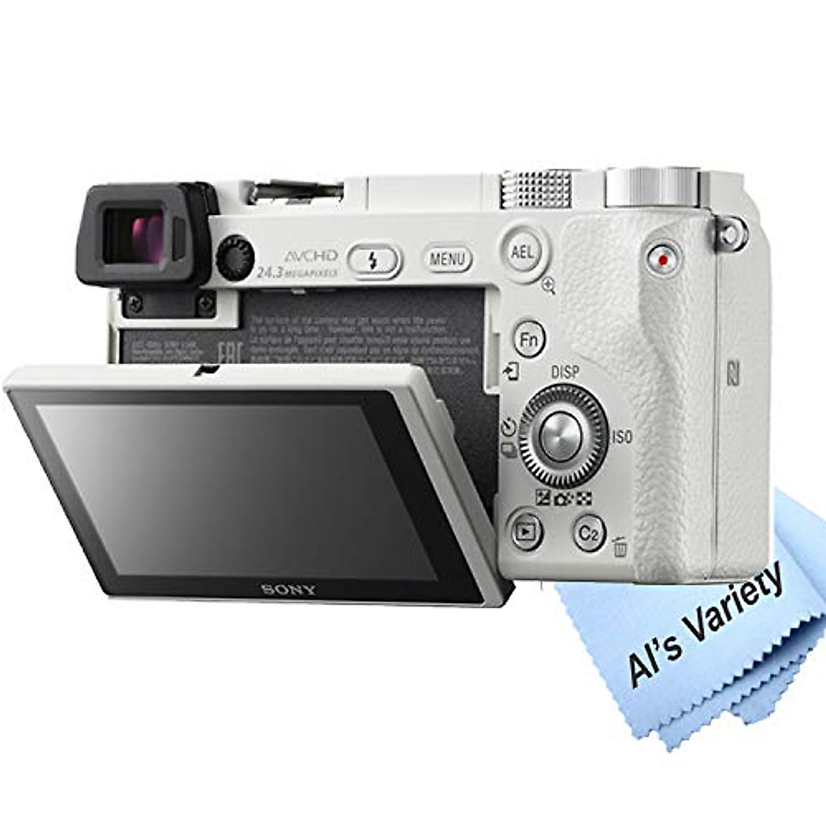 Sony a6000 Mirrorless Digital Camera(Graphite) with 16-50mm Lens + 32GB Card, Tripod, Case, and More (18pc Bundle)