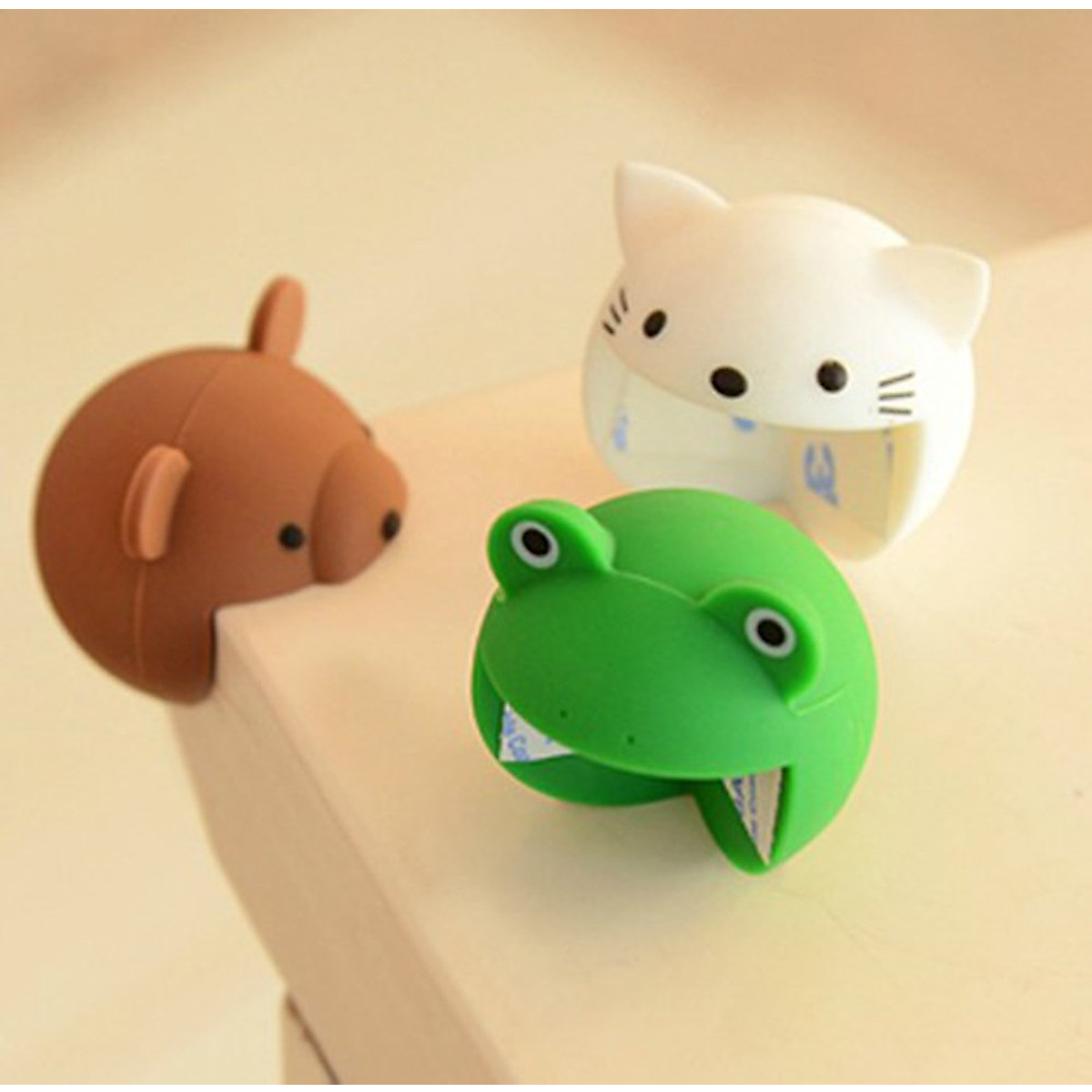 MXY Safety Anti-Collision Edge Corner Guard Protector Soft Silicone Thickening Collision Angle Table Desk Cover Pad Pack of 2 Units Brown Bears