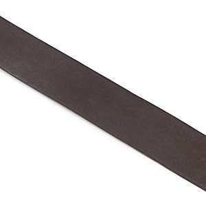 BC Belts Leather Belt Strap with Smooth Grain Finish 1.5" Wide with Snaps (Brown-M)