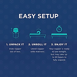 Tempur-Pedic TEMPUR-Adapt + Cooling 3-Inch Twin Mattress Topper Medium Luxury Premium Foam, Washable Cover, Medium Cooling Topper,white