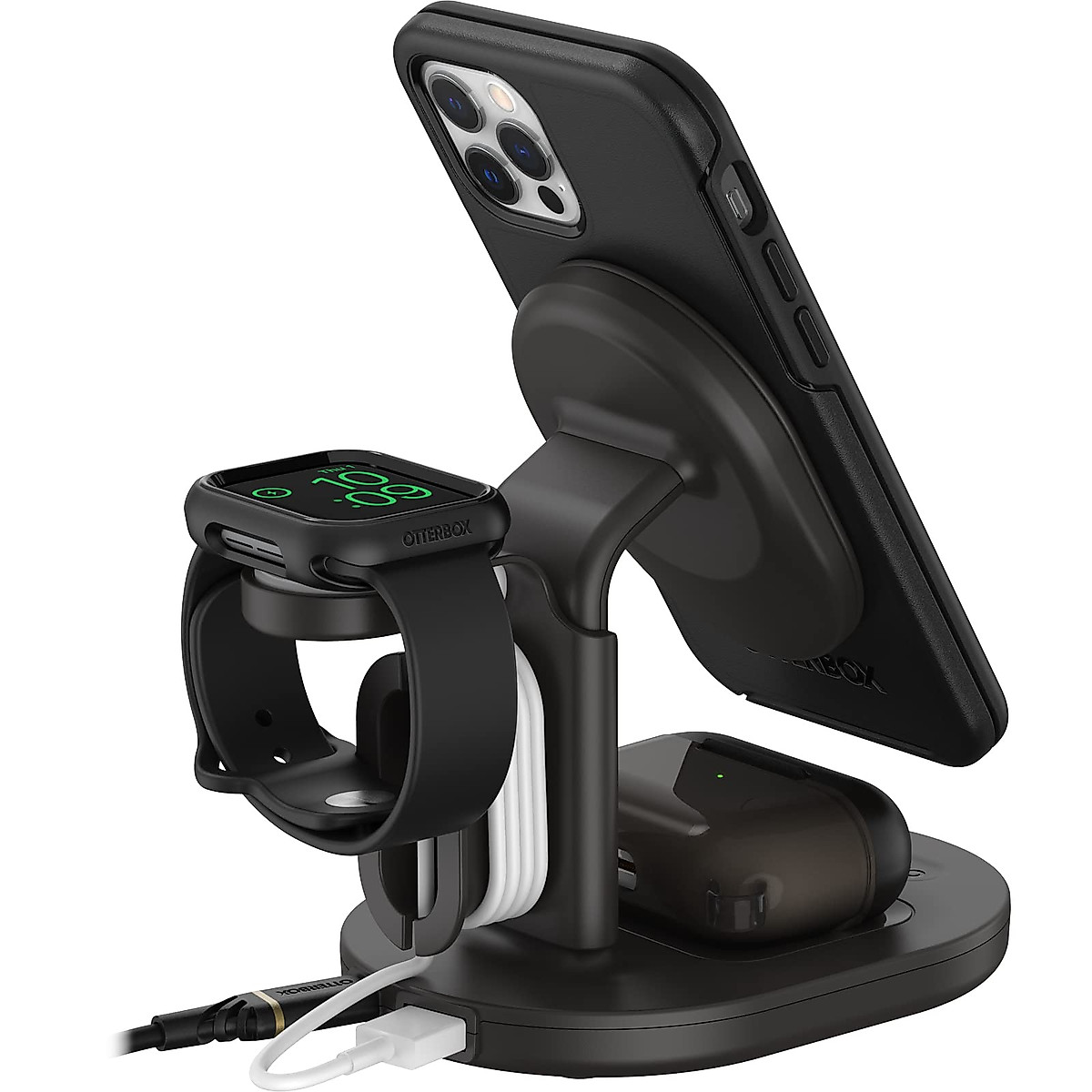 OtterBox 3-in-1 Wireless Charging Station 2.0 for MagSafe - BLACK