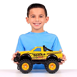 Tonka Steel Classics Pickup Truck - Yellow, Friction Powered, Ages 3+, Sturdy Steel & Plastic
