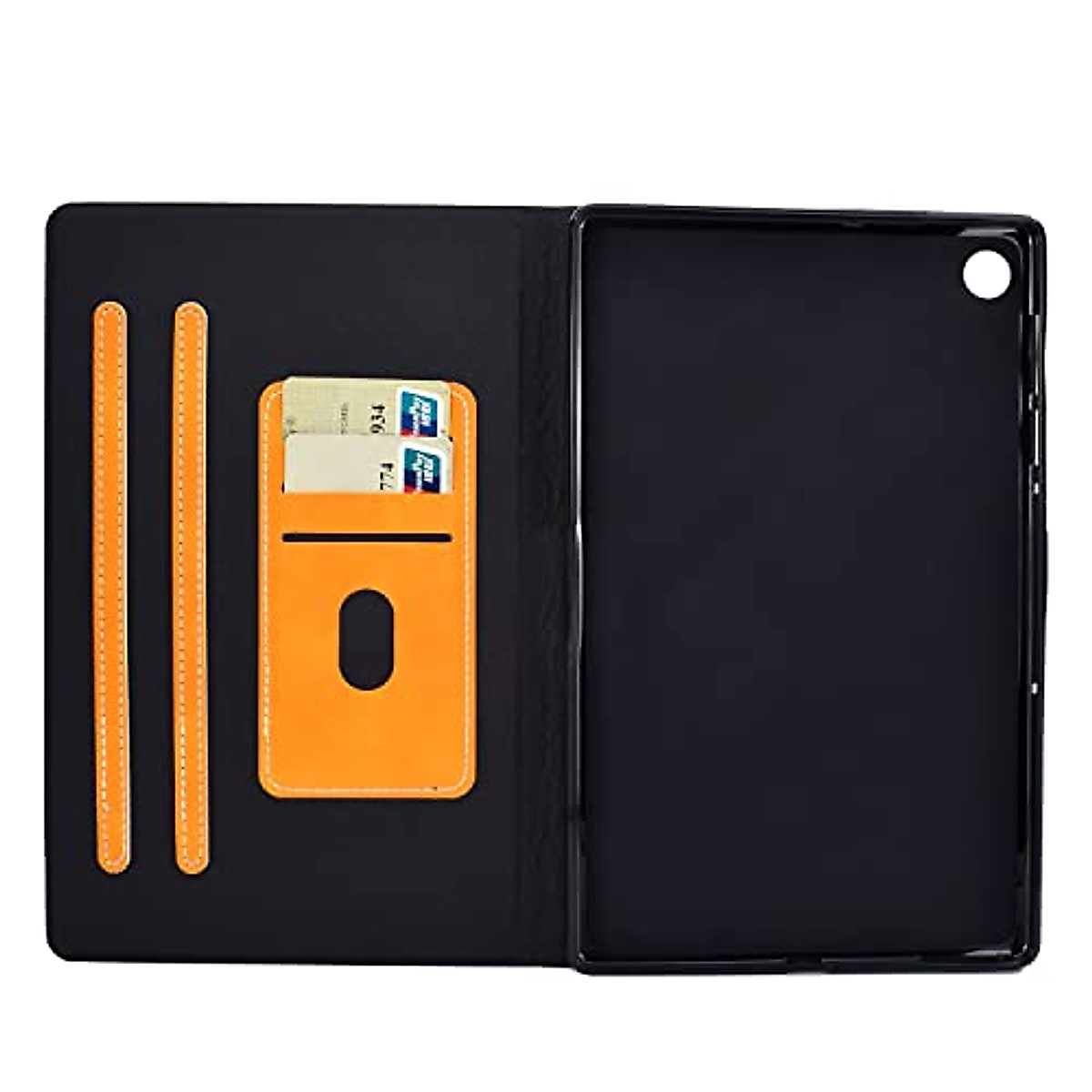Tablet PC Case Leather Case Compatible with Samsung Galaxy Tab A8 10.5 inch 2021 (SM-X200/X205) Tablet Case, Folio Cover Multi-Angle Viewing w Card Slot Smart Cover Auto Sleep/Wake Protective Case Tab