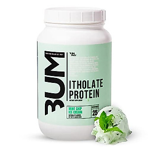 RAW Whey Isolate Protein Powder, Mint Chip Ice Cream (CBUM Itholate Protein) - 100% Grass-Fed Sports Nutrition Powder for Muscle Growth & Recovery - Low-Fat, Low Carb, Naturally Flavored - 25 Servings