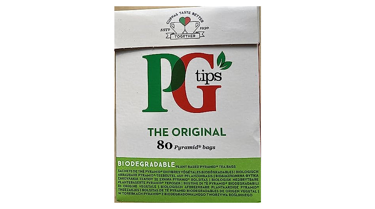 PG Tips Premium Black Tea - 80 Pyramid Bags for Rich Flavor