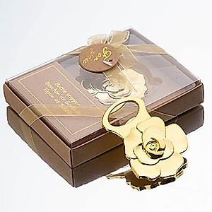 24 Packs Rose Flower Shape Bottle Openers for Wedding Favors to Guests, Bridal Shower Party Gifts, Souvenirs or Decorations for Guests