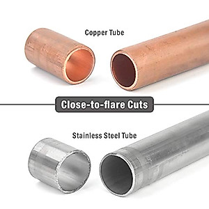 iCrimp Copper Tubing Cutter, 3/16-inch to 1-1/4-inch Tube Cutter, for Stainless Steel, CSST Tubing Cutter with 2 Pack Replacement Blades