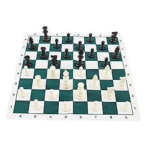 SPYMINNPOO Portable Travel Chess Game Set Game Roll Up Chess Board Set Educational Toys for Kids and Adults 3 Sizes(Wang Gao 95MM)