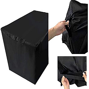 Bicherub Cooler Cart Cover 420D Waterproof Patio Rolling Deck Cooler Cover Fit for Most 80 QT Rolling Ice Chest 37 x 36 x 20in