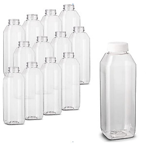 16 OZ PLASTIC JUICE BOTTLES WITH TAMPER EVIDENT CAPS