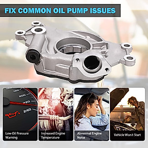 High Volume Oil Pump Replacement - Compatible with 4.8L 5.3L 6.0L Silverado, Suburban, Tahoe, Trailblazer, GMC Sierra, Yukon, Cadillac Escalade - Replace M295HV