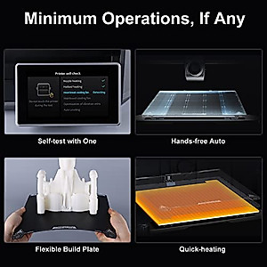 Official Creality K1 3D Printer Speedy Printing Machine,600mm/s High Speed,WiFi Control,Self-test,No Ring&Z-Banding,Auto Leveling,Extensible,Unibody Die-Cast,Out of Box,Smarter,12x faster,Beat Ender 3