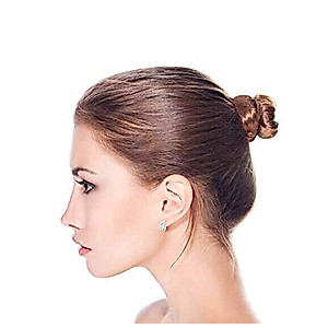 Elegant Bridal White Freshwater Button Cultured Pearl Teardrop Pear Shaped Stud Earrings - .925 Sterling Silver For Women Wedding