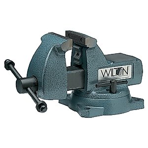 Wilton 21500 Machinists' Vises, 6" Jaw, 4 1/8" Throat, Swivel Base